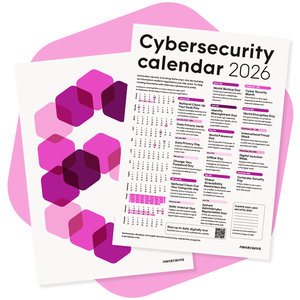 Download the Awareways 2026 Cybersecurity Calendar