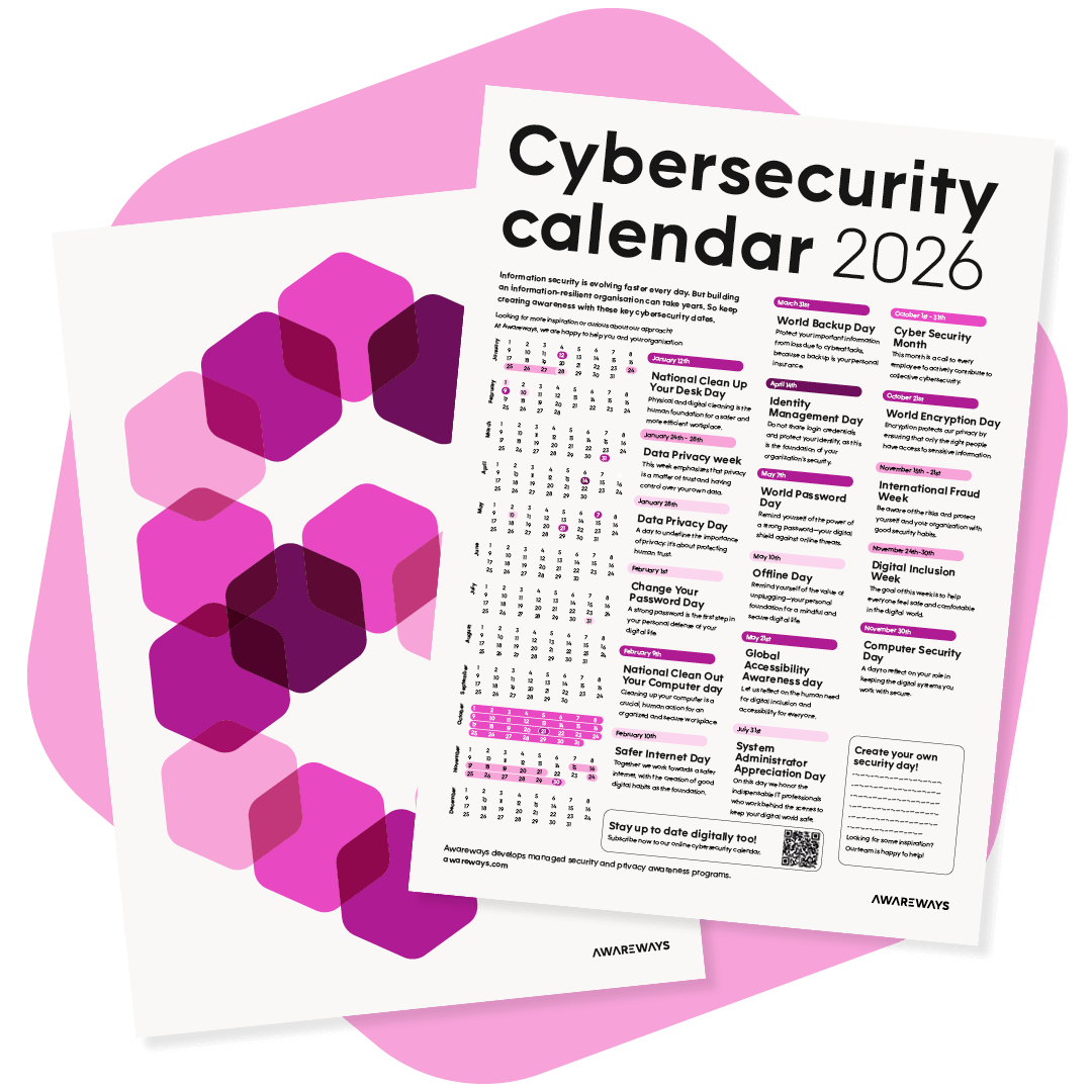 Download the Awareways 2026 Cybersecurity Calendar